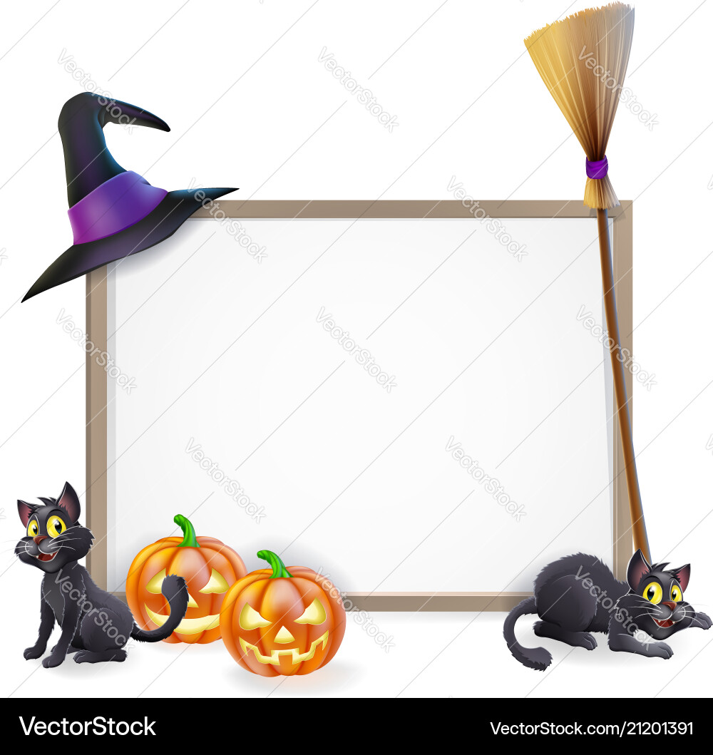 Halloween sign Royalty Free Vector Image - VectorStock
