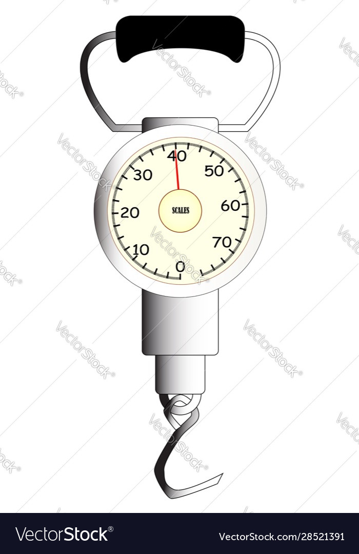 Hand scale Royalty Free Vector Image - VectorStock