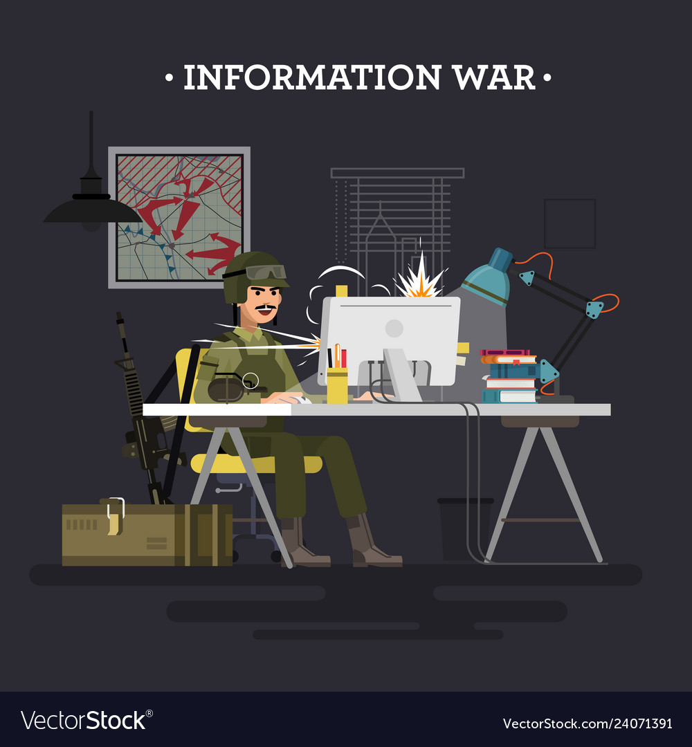 Information war Royalty Free Vector Image - VectorStock