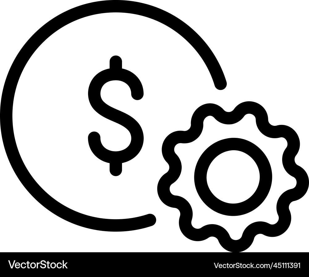Investment finance icon Royalty Free Vector Image
