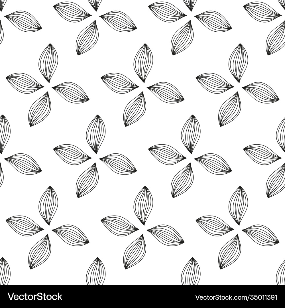 Leaves seamless natural pattern abstract Vector Image