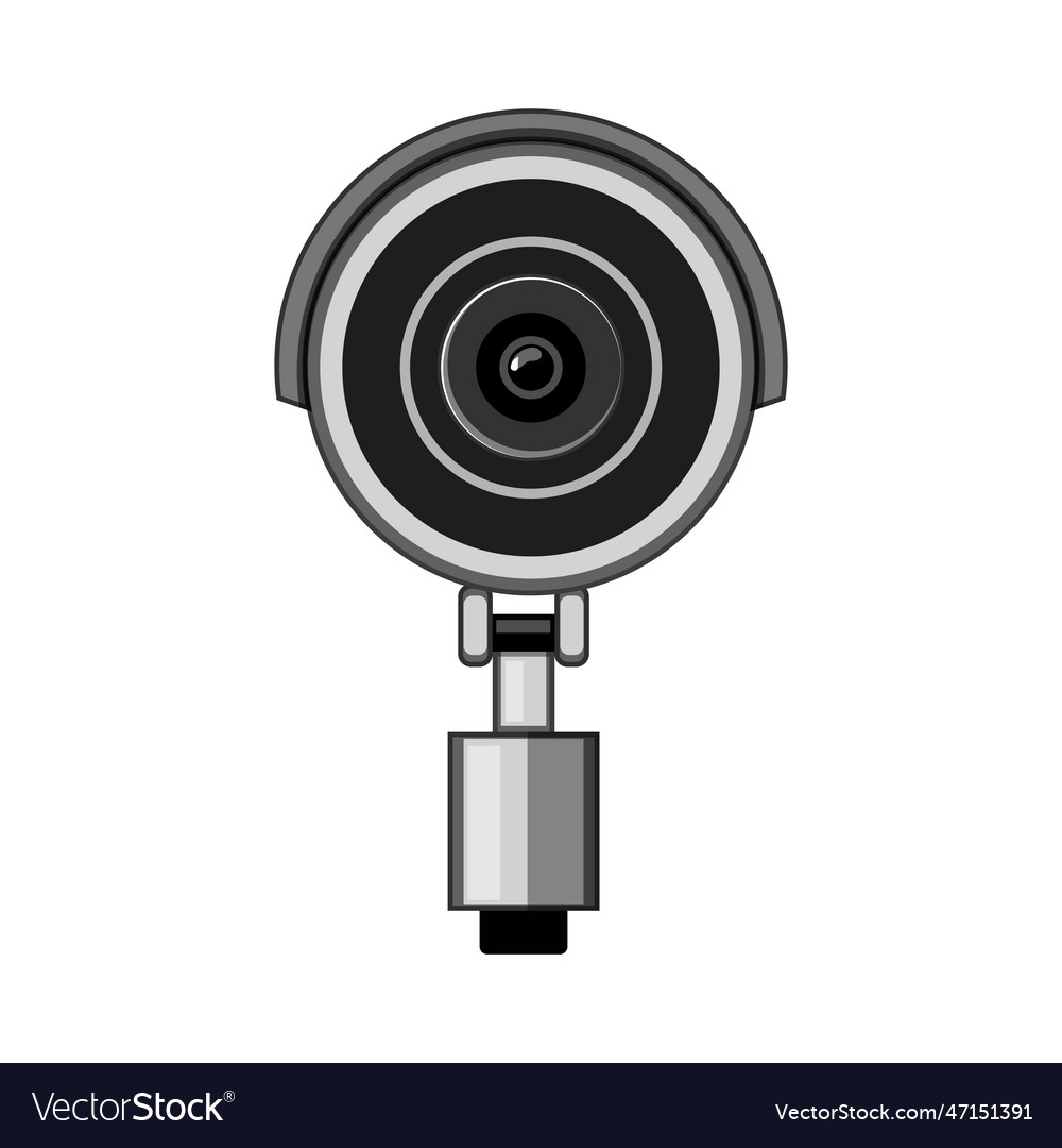 System ip camera cartoon Royalty Free Vector Image