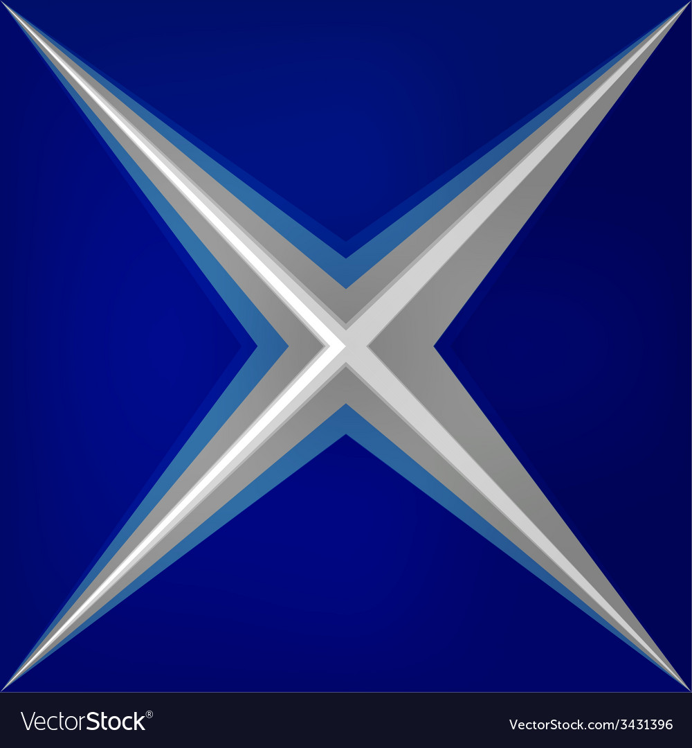 Abstract geometry triangles bright blue pattern Vector Image