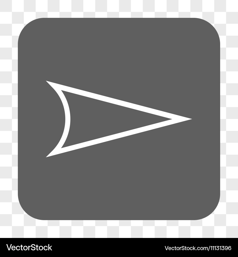 Arrowhead Right Rounded Square Button Royalty Free Vector