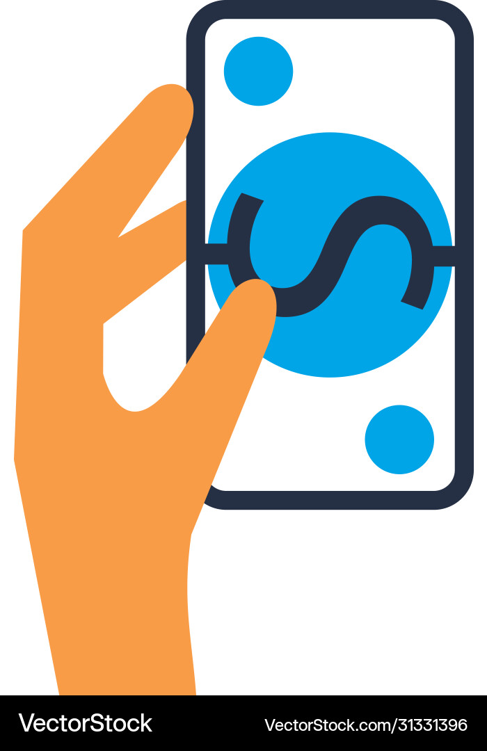 Bill money dollar fill style icon Royalty Free Vector Image