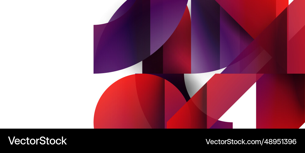 Geometric fusion - abstract harmony of triangles Vector Image