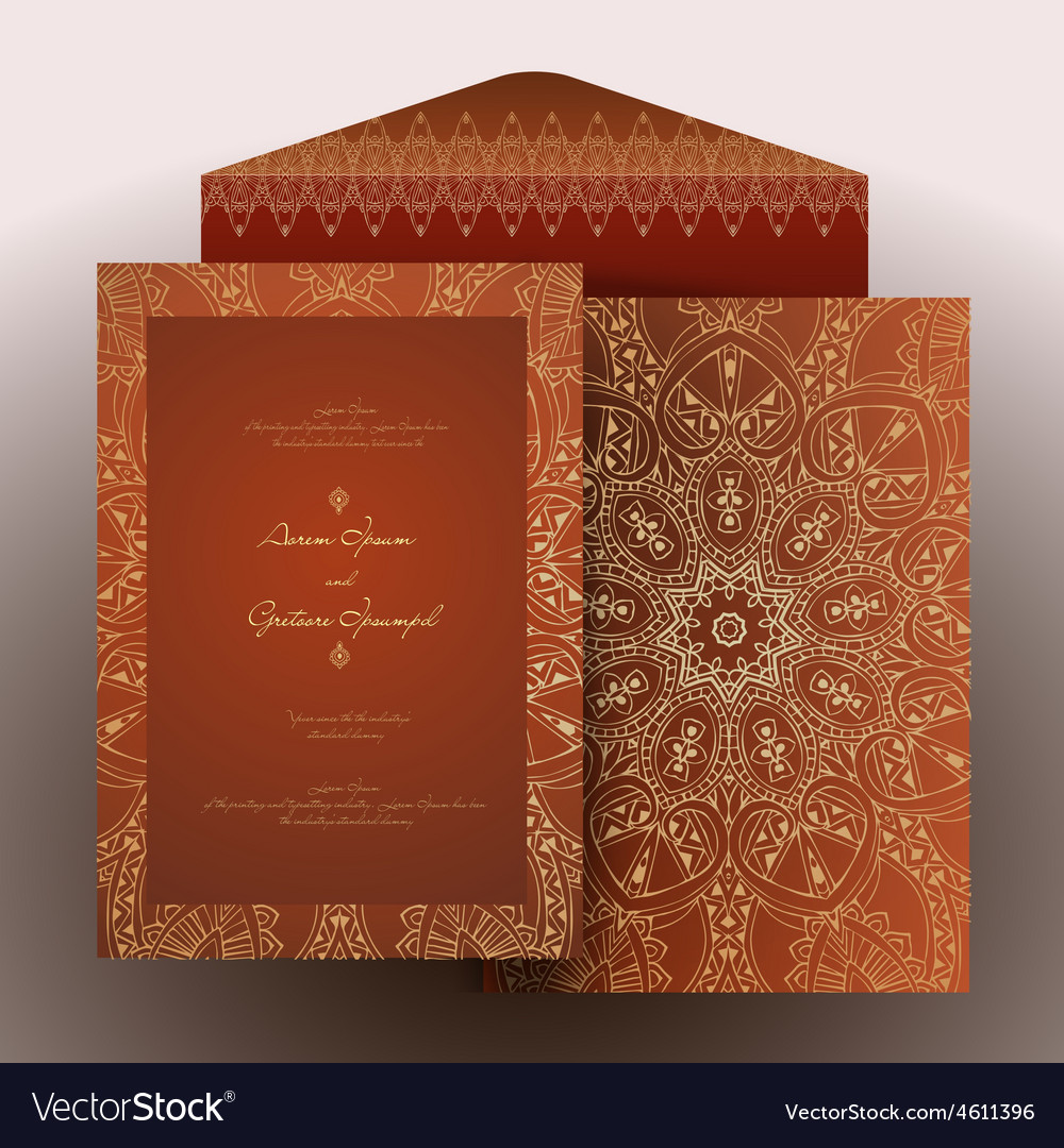 Invitation arabic Royalty Free Vector Image - VectorStock