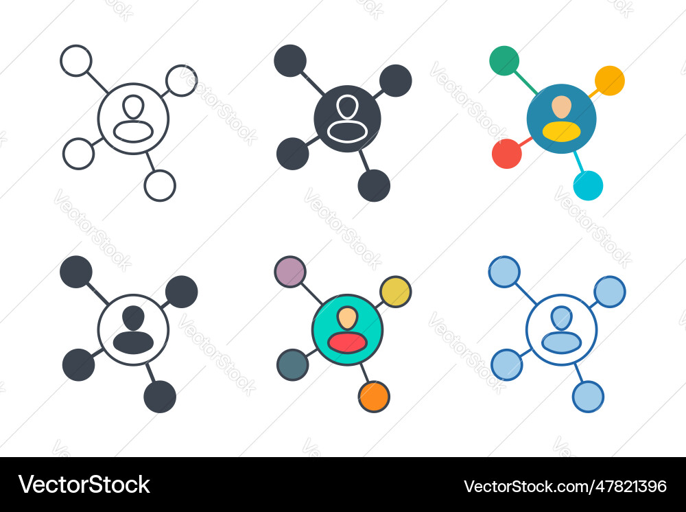 Social network connection and global business Vector Image