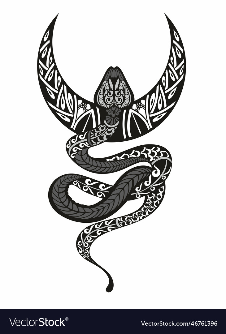 Wriggling snake Royalty Free Vector Image - VectorStock