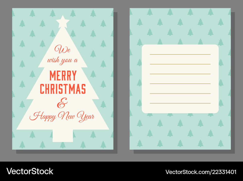 Christmas greeting or invitation card template Vector Image