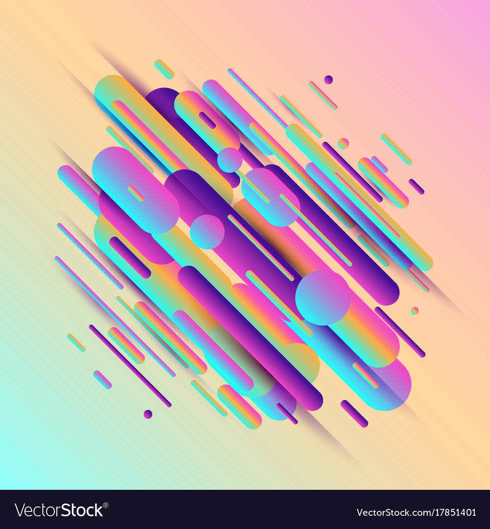 Dynamic composition made Royalty Free Vector Image