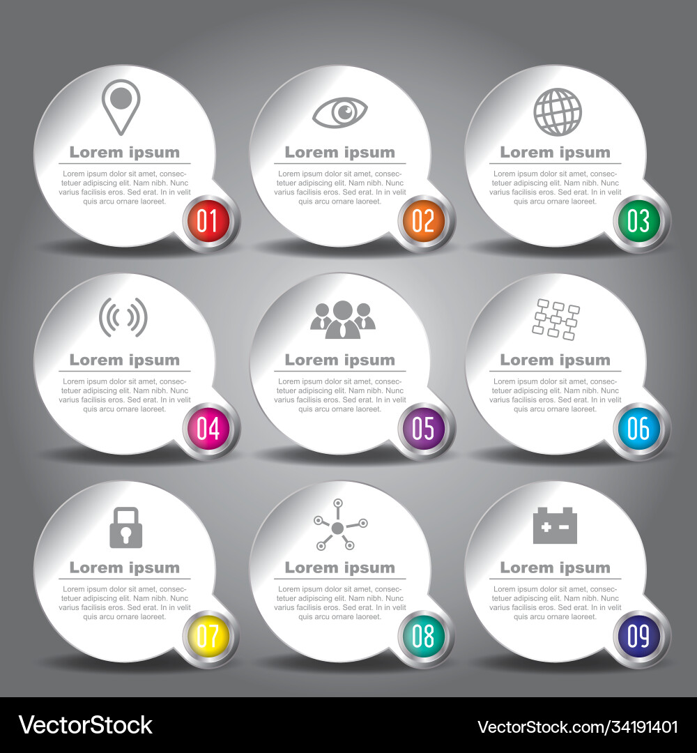 Infographic design template and business concept Vector Image