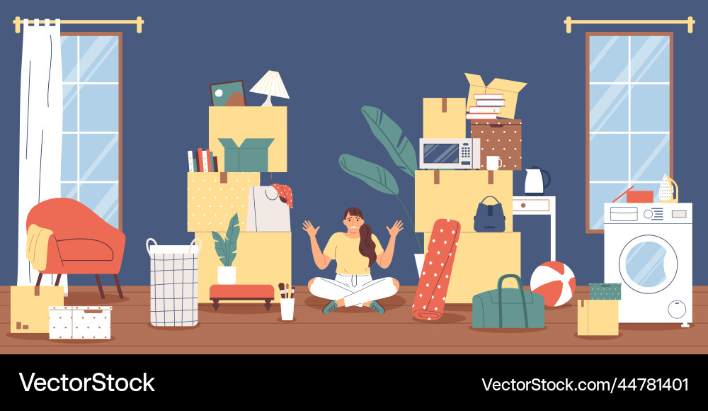 Moving flat Royalty Free Vector Image - VectorStock