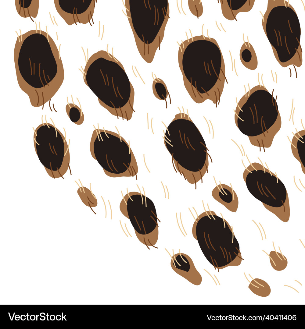 Background with decorative cheetah print animal Vector Image