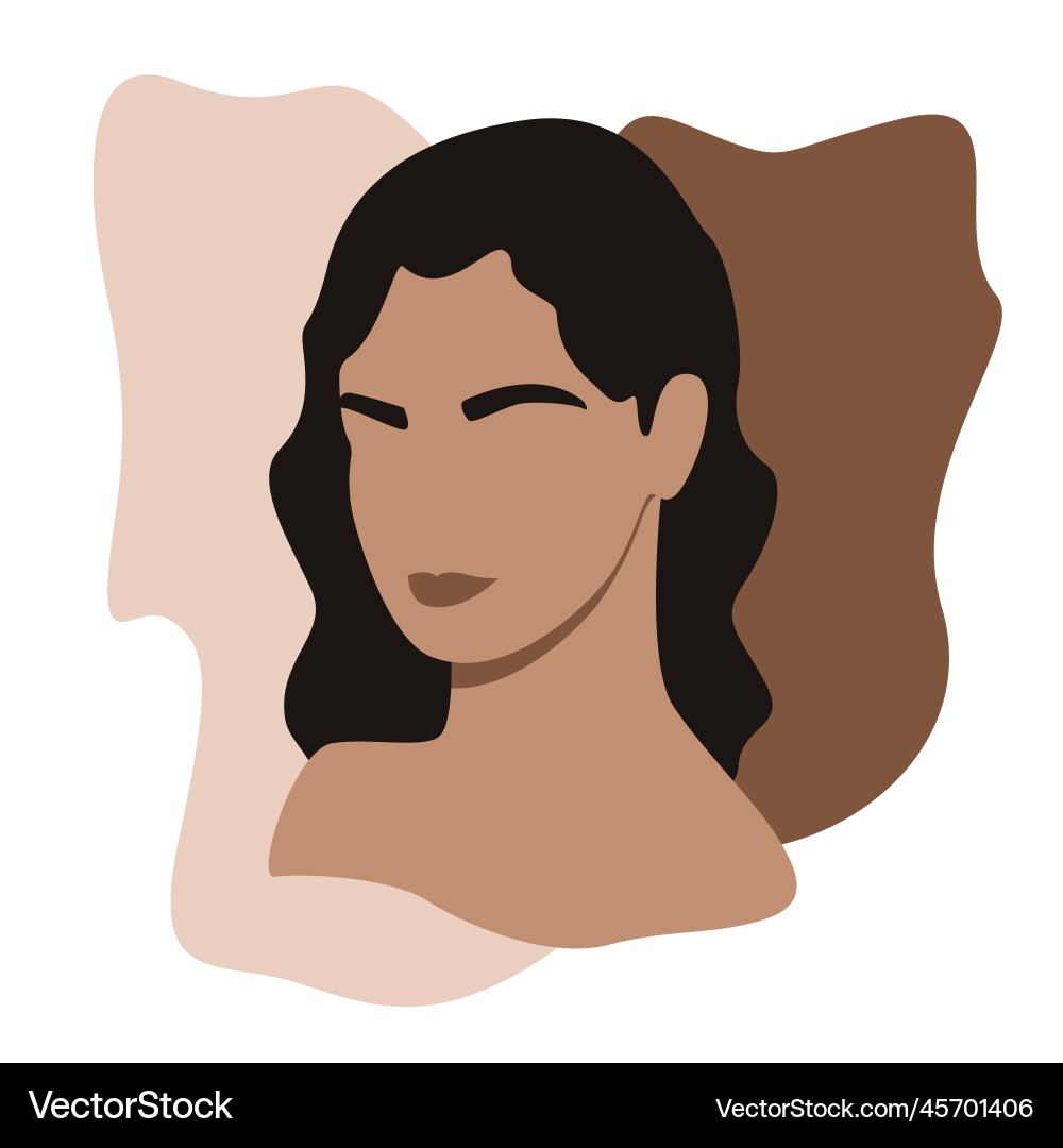 Feminine concept boho female perfect for posters Vector Image