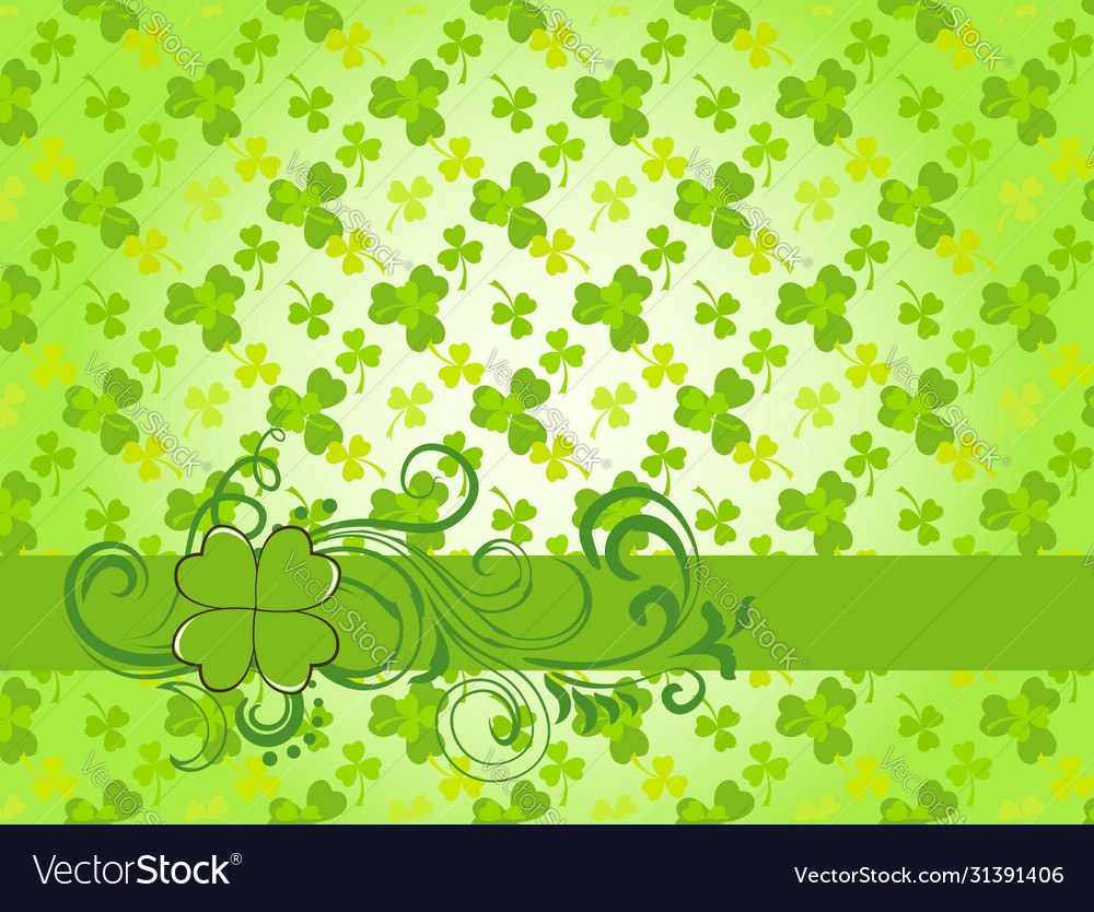 Saint patricks day frame background Royalty Free Vector