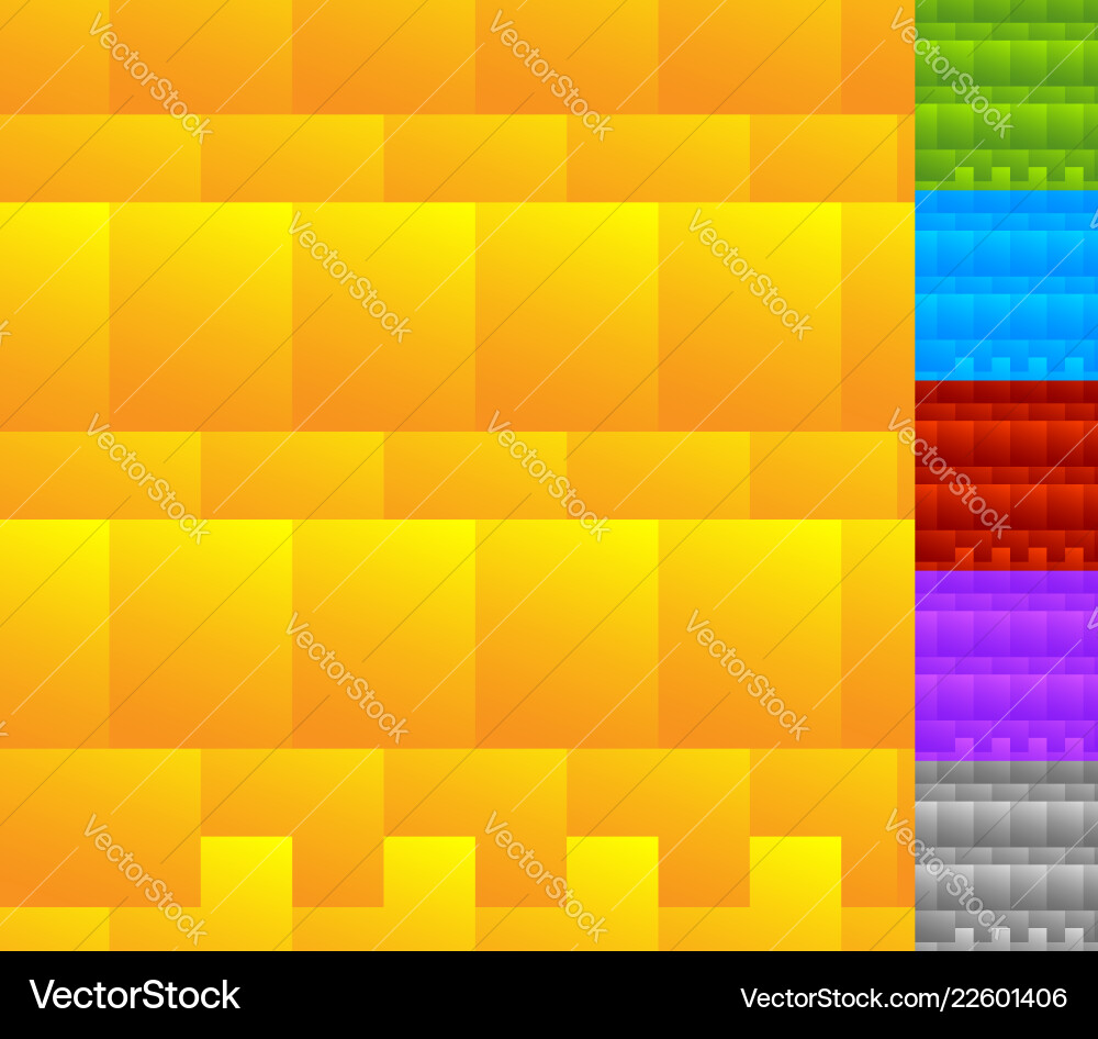 Set of seamless patterns in 6 colors overlapping Vector Image