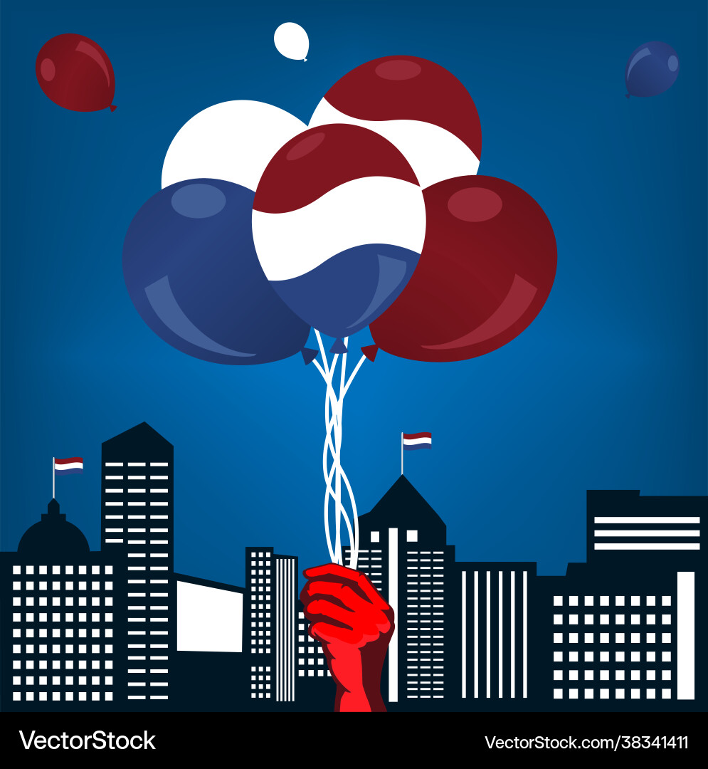 Background netherlands national holiday may 5 Vector Image