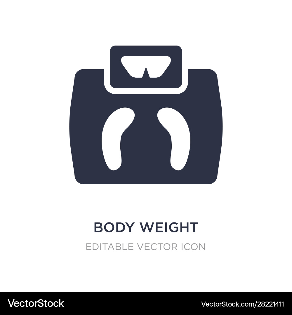 Body weight icon on white background simple Vector Image