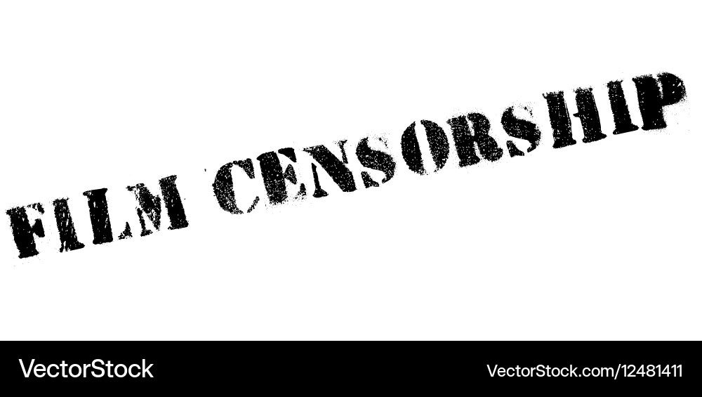 Film Censorship rubber stamp Royalty Free Vector Image