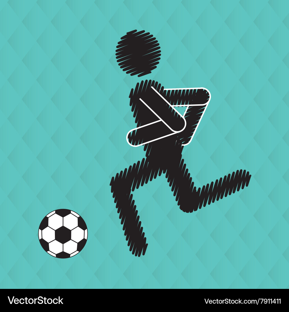 Football soccer design Royalty Free Vector Image