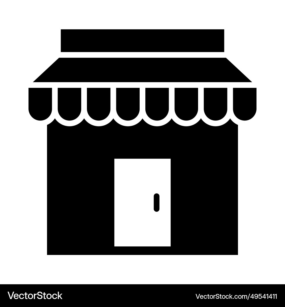 Grocery store glyph icon for personal Royalty Free Vector