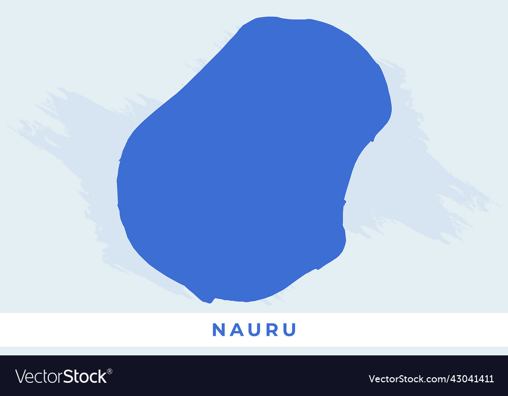 National map of nauru Royalty Free Vector Image