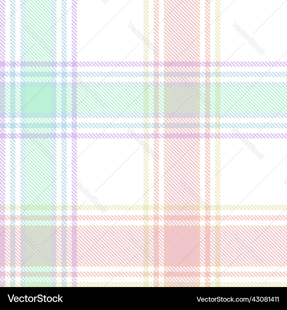 Rainbow pastel plaid textured seamless pattern Vector Image