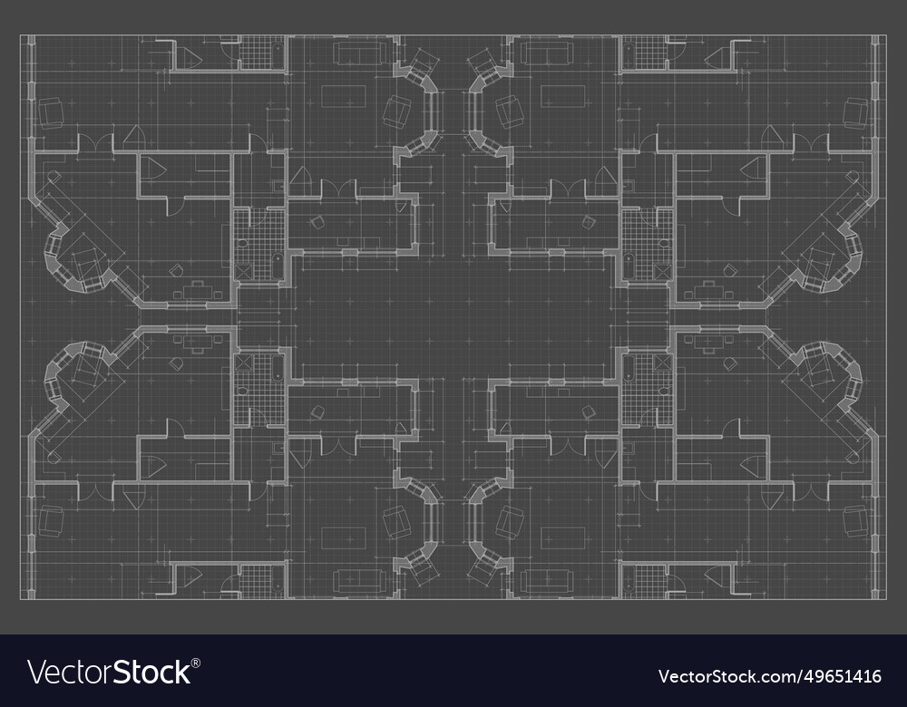 Architectural background building construct plan Vector Image