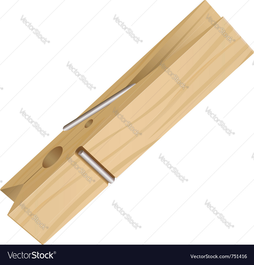 Clothes peg Royalty Free Vector Image - VectorStock