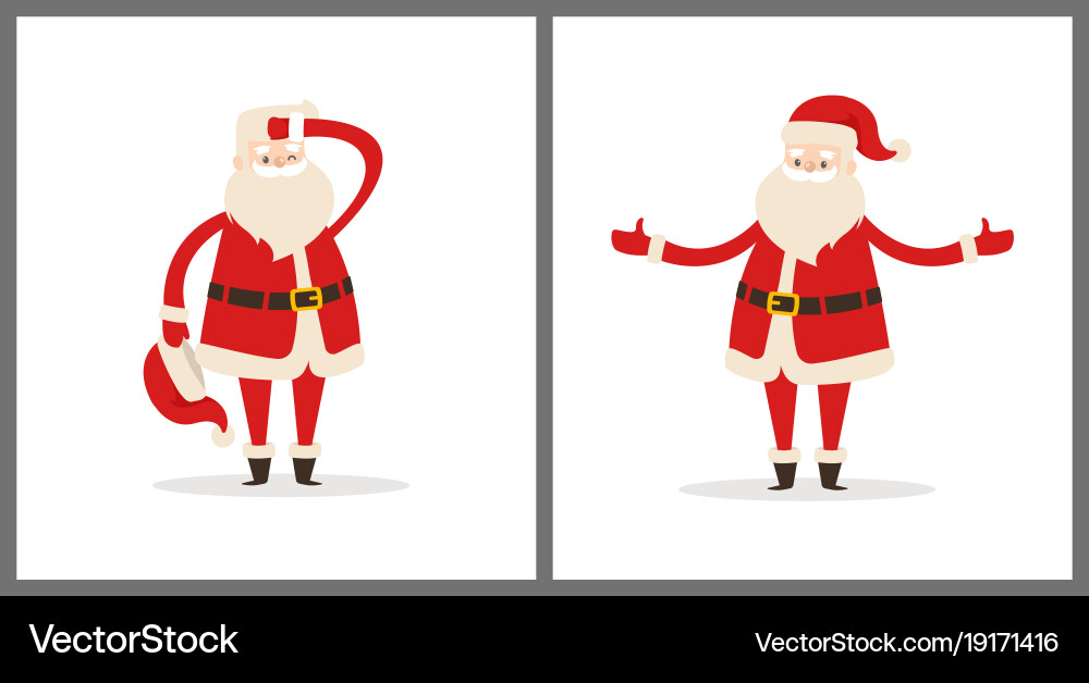 Happy smiling santa claus Royalty Free Vector Image