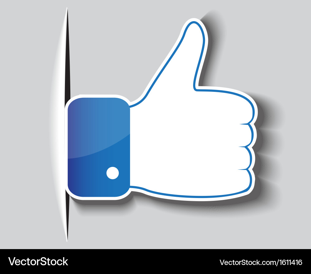 Paper symbol of approval Royalty Free Vector Image