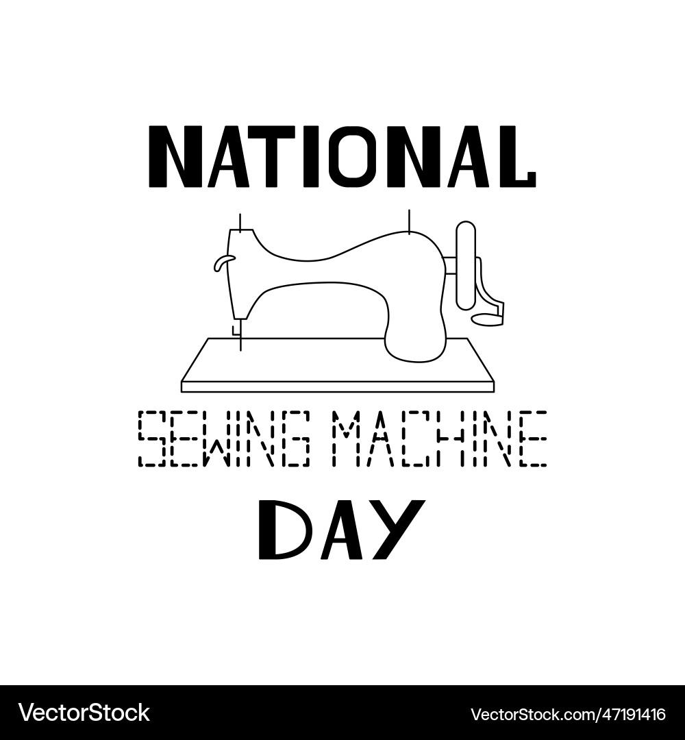 Simple of manual sew machine Royalty Free Vector Image