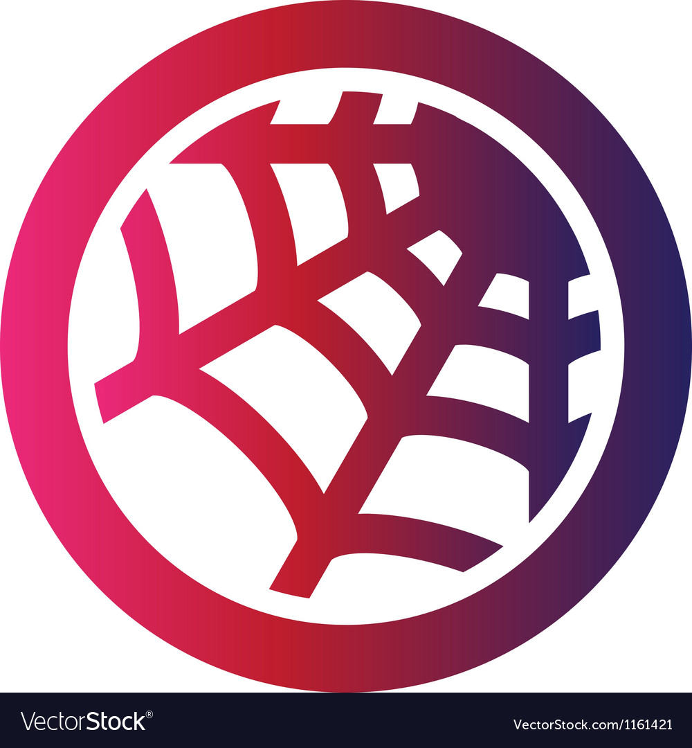 Abstract creative sign Royalty Free Vector Image