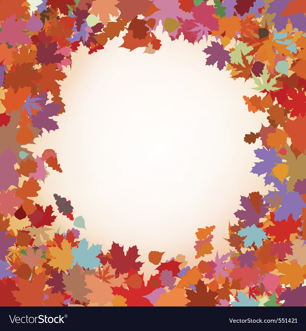 Autumn background Royalty Free Vector Image - VectorStock