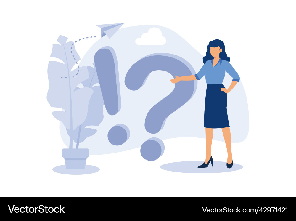 Concept of frequently asked questions Royalty Free Vector