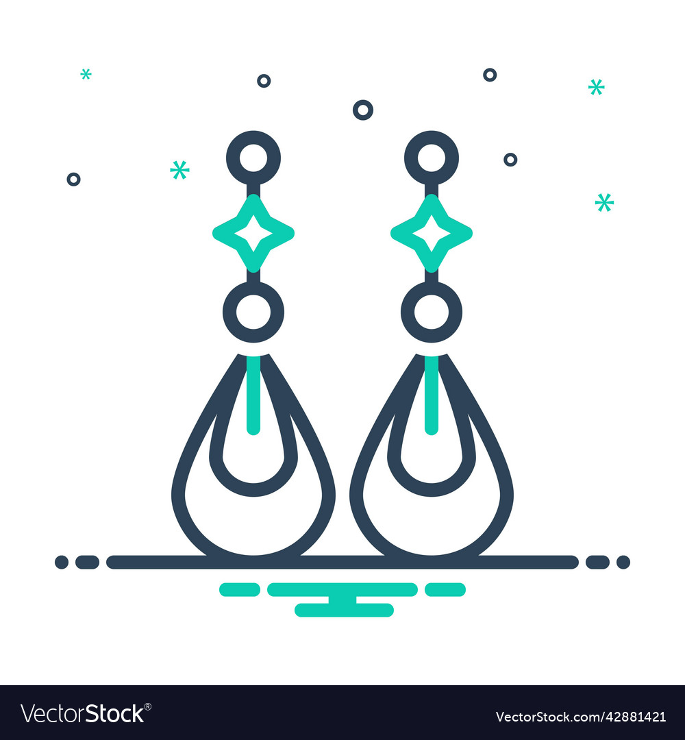 Earrings Royalty Free Vector Image - VectorStock