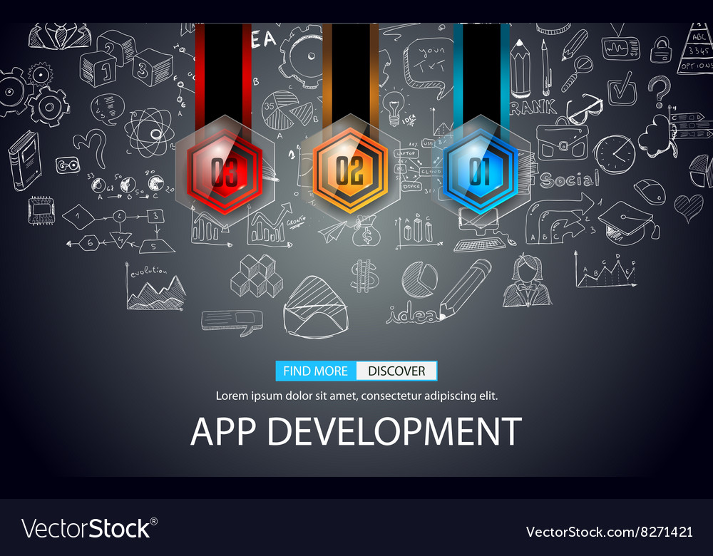 Infographics complex layout with option buttons Vector Image