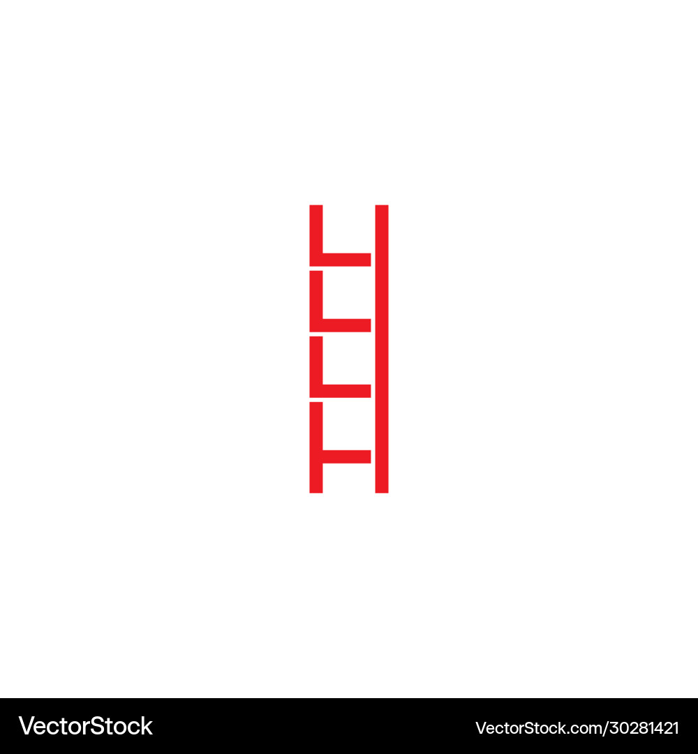 Ladder icon logo symbol design inspiration Vector Image