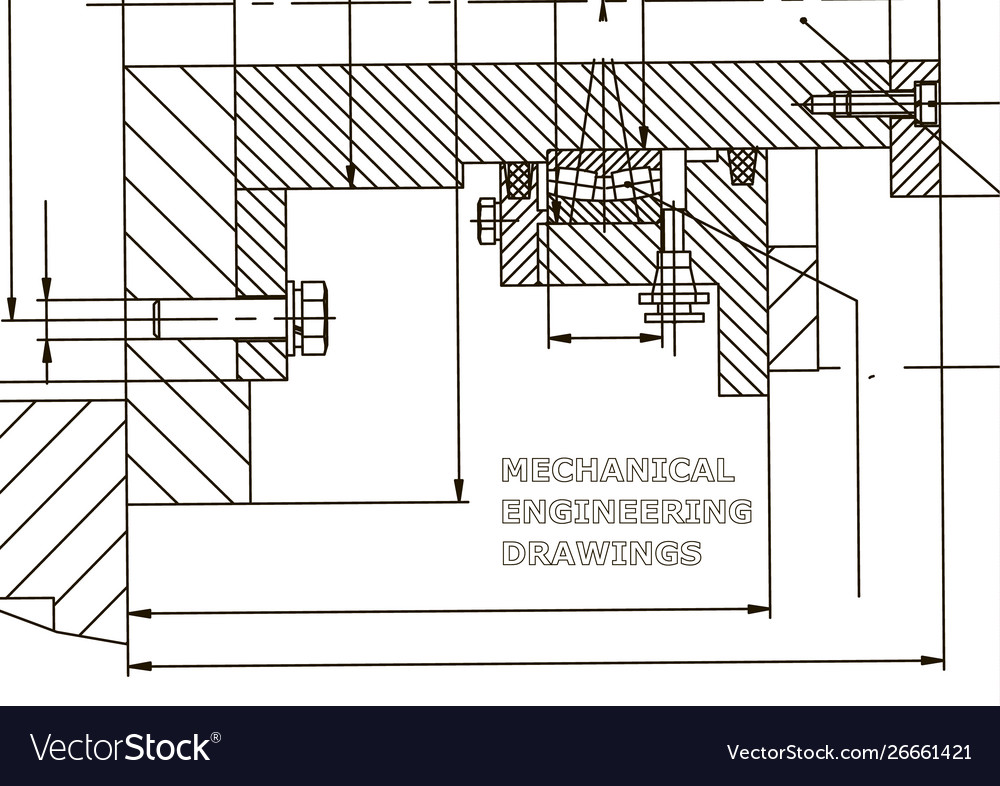 Mechanical engineering technical backgrounds Vector Image