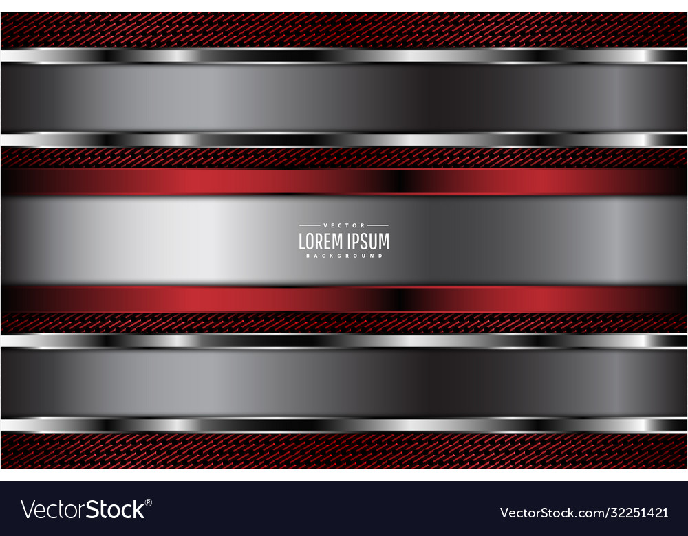 Red metallic background Royalty Free Vector Image