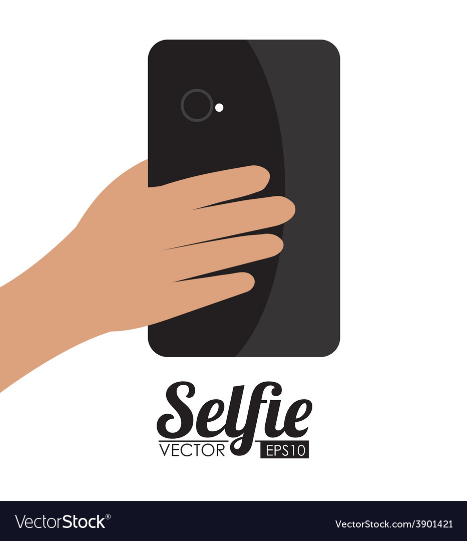 Selfie design Royalty Free Vector Image - VectorStock