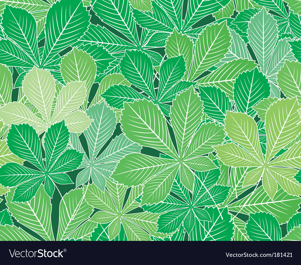 Spring leaves seamless texture Royalty Free Vector Image