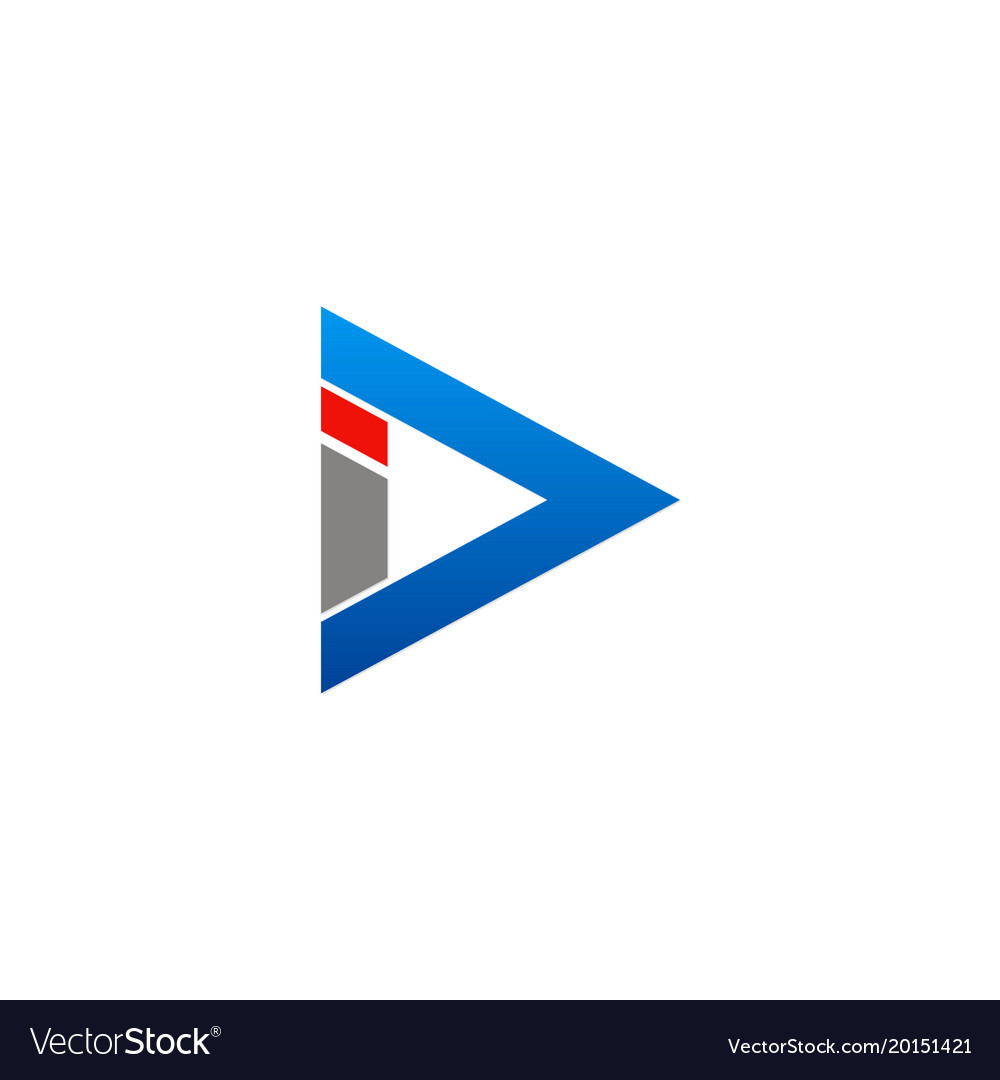 Triangle business logo Royalty Free Vector Image