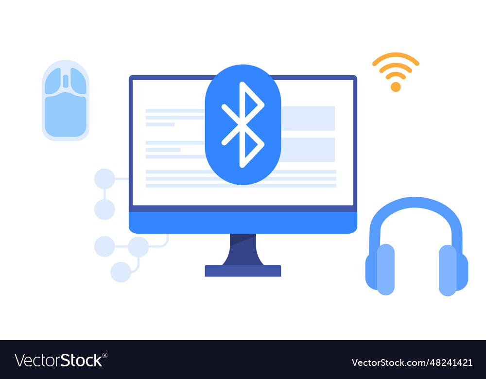 Wireless technology concept Royalty Free Vector Image