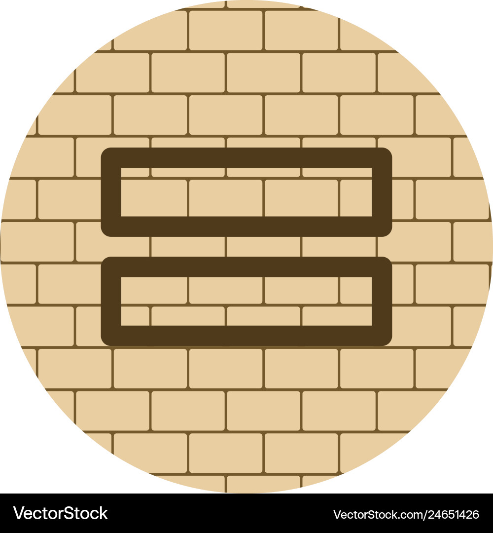 Is equal to icon Royalty Free Vector Image - VectorStock