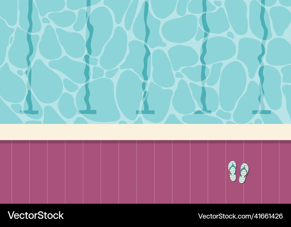 Top view of swimming pool Royalty Free Vector Image