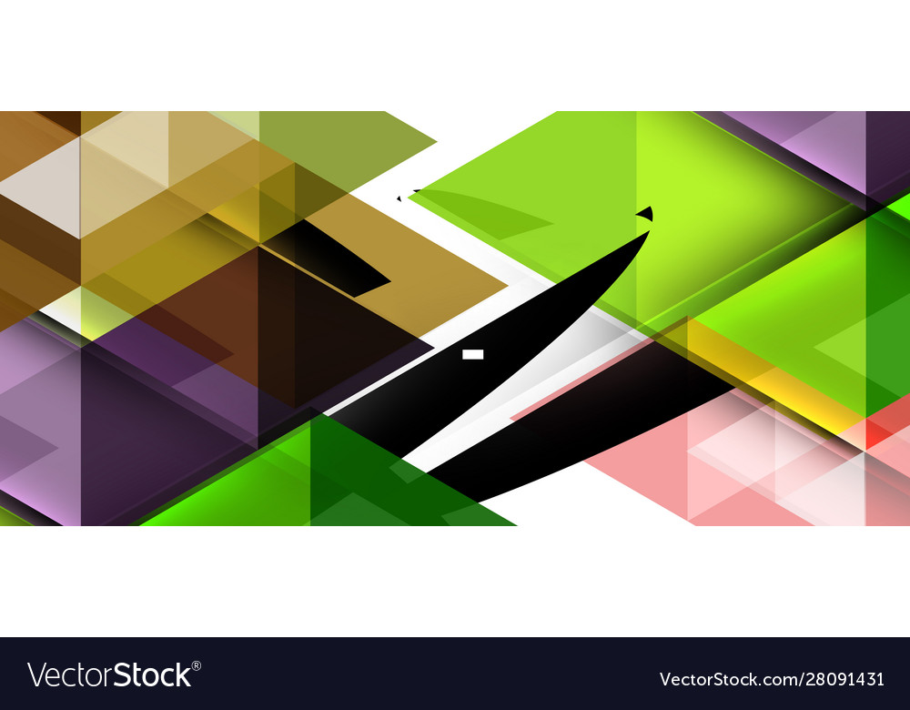 Abstract triangle pattern colorful backdrop Vector Image