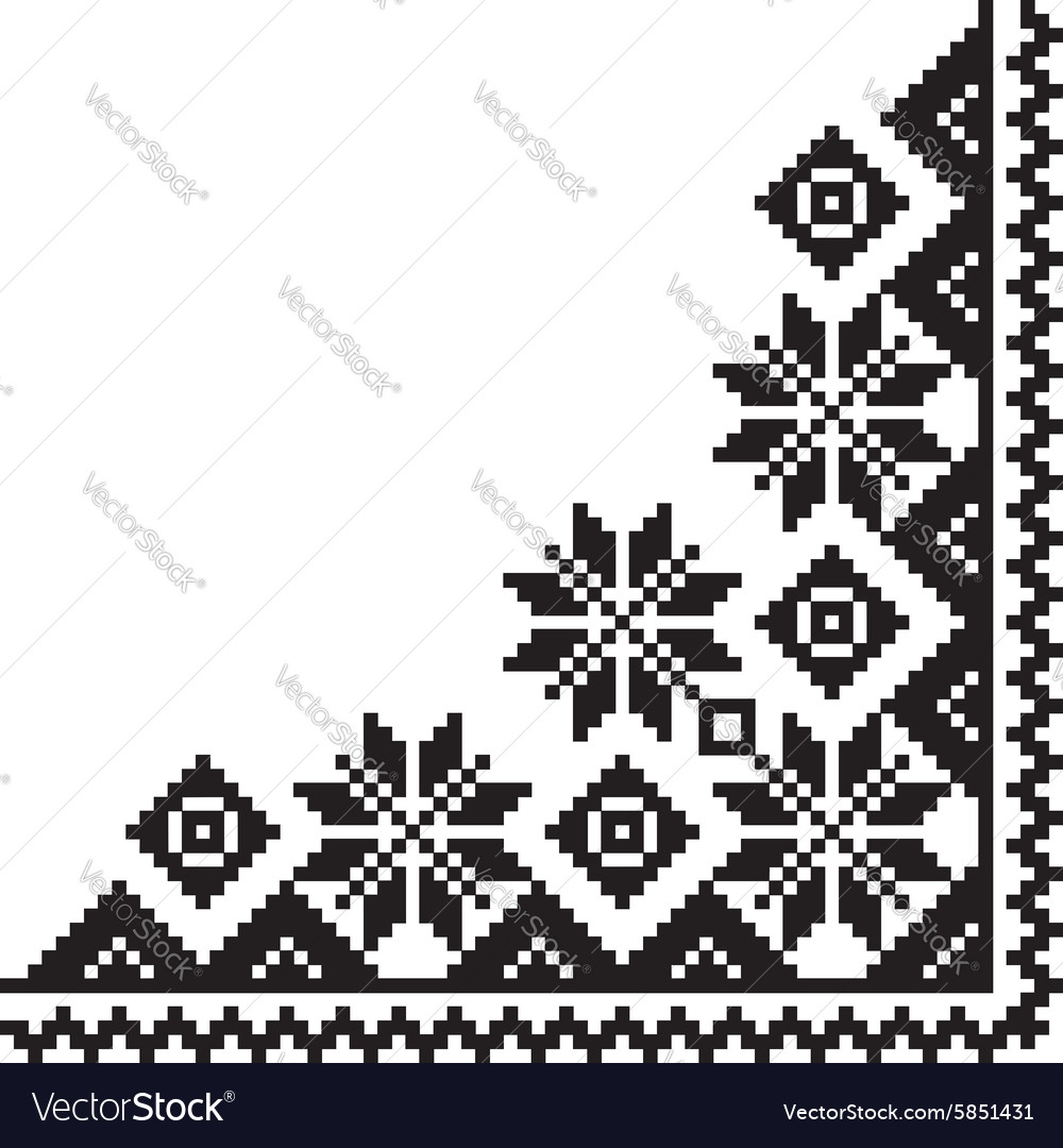Angle frame pattern Royalty Free Vector Image - VectorStock