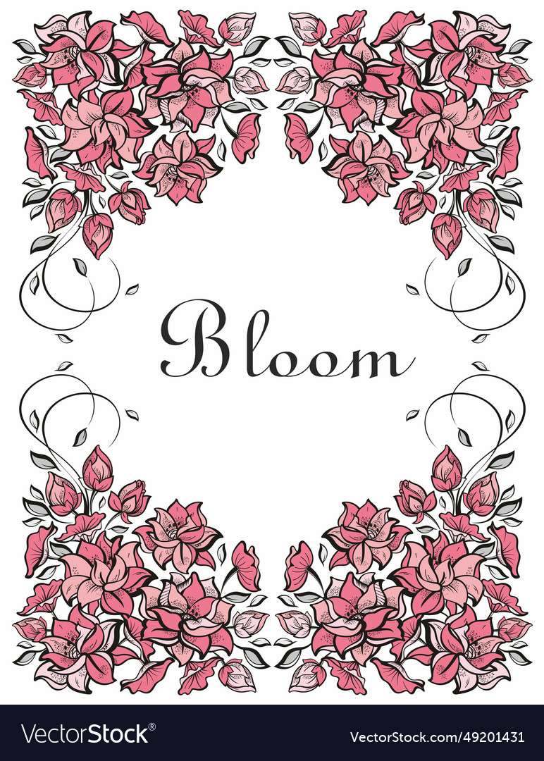 Bloom Royalty Free Vector Image - VectorStock